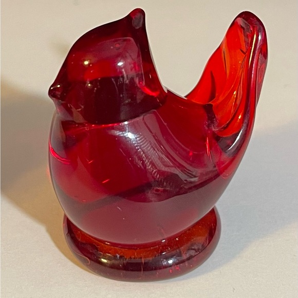 Titan Art Glass | Accents | Titan Art Glass Red Cardinal Of Love ...